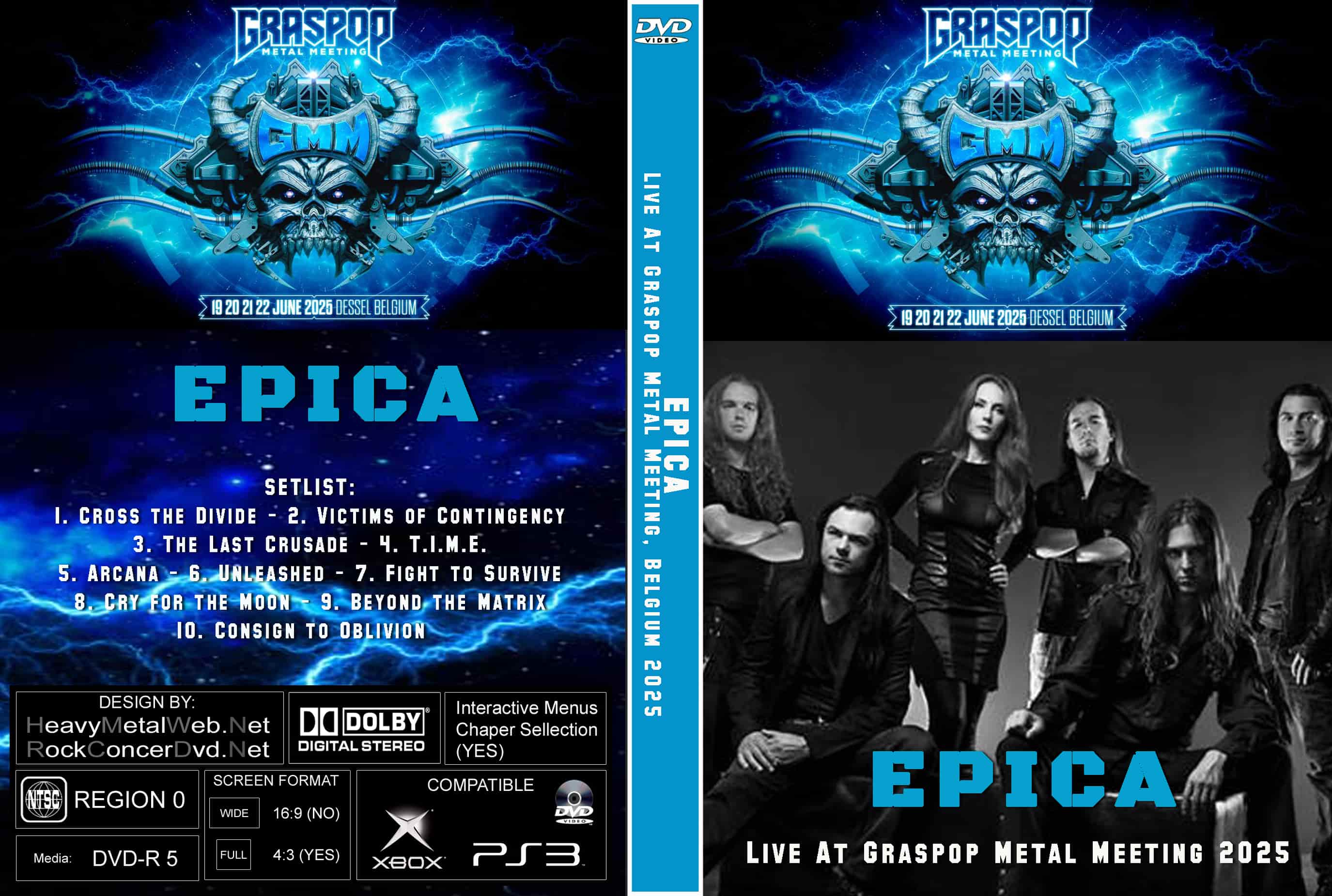 EPICA Live At Graspop Metal Meeting, Belgium 06-19-2025 DVD