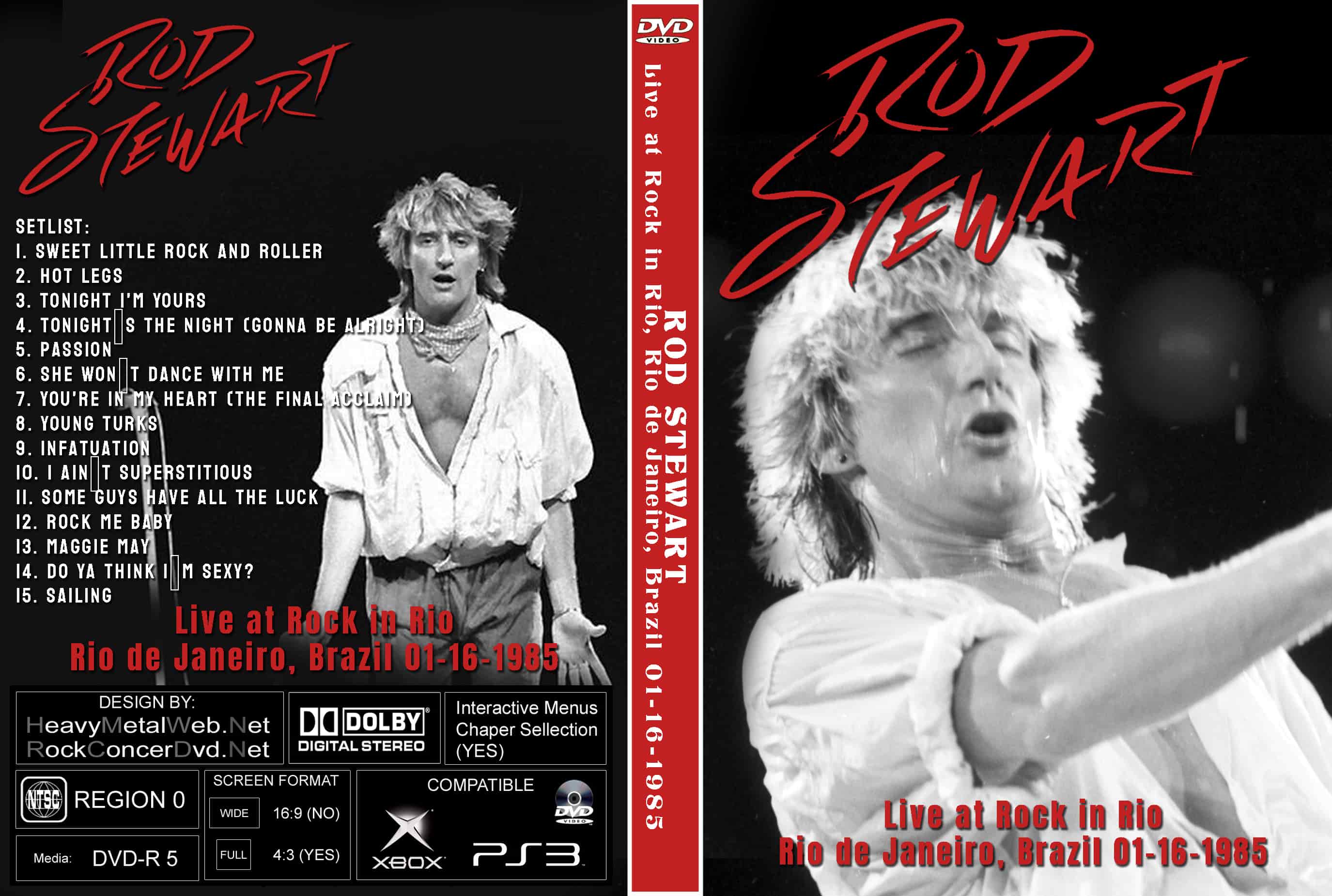ROD STEWART Live at Rock in Rio, Rio de Janeiro, Brazil 01-16-1985 DVD