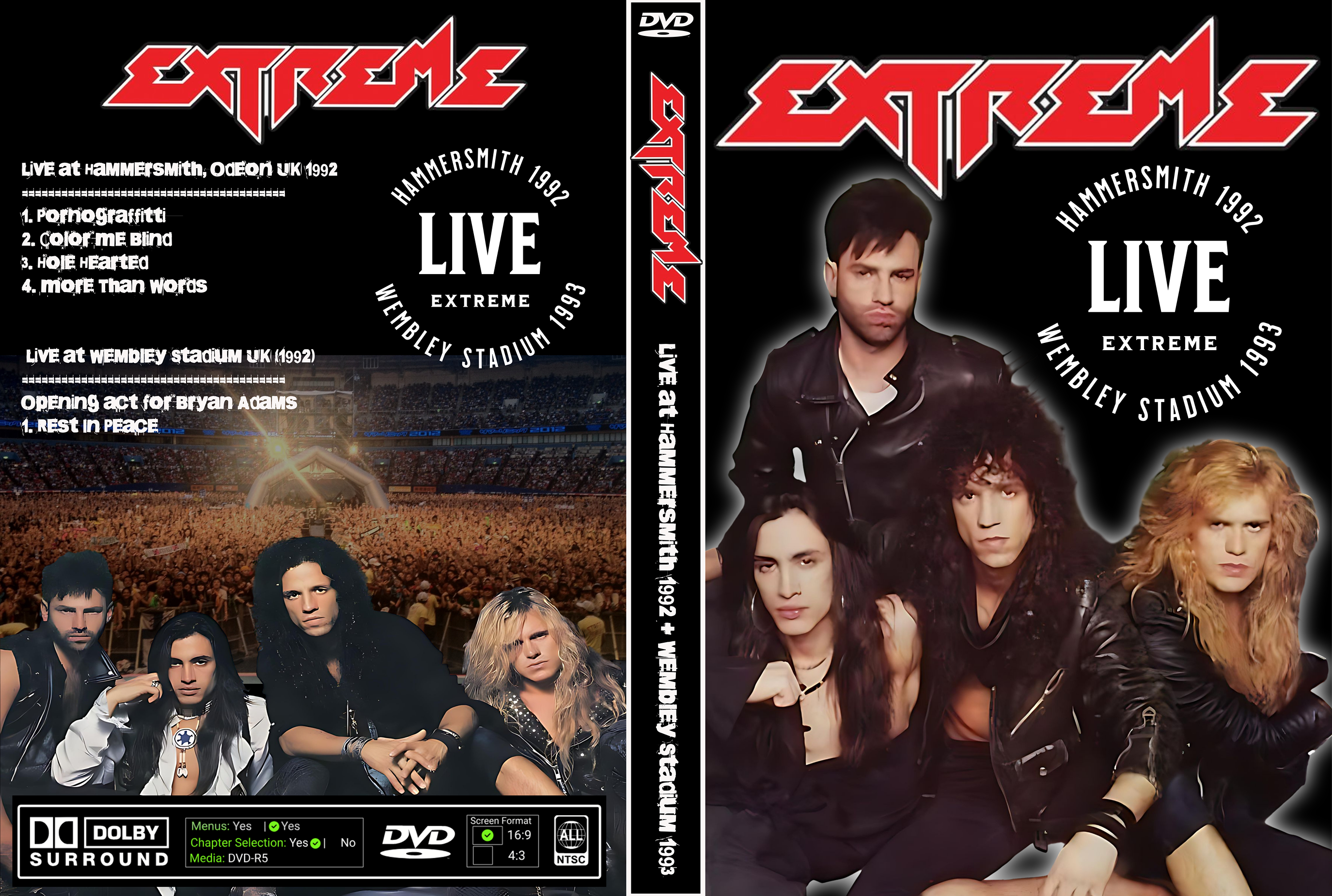 Bands E :: Extreme :: EXTREME Live at Hammersmith 1992 + Wembley ...