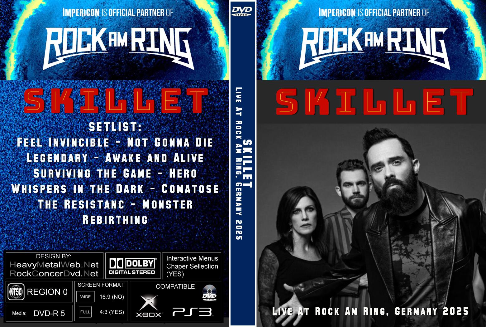 SKILLET Live Rock Am Ring, Germany 2025 DVD